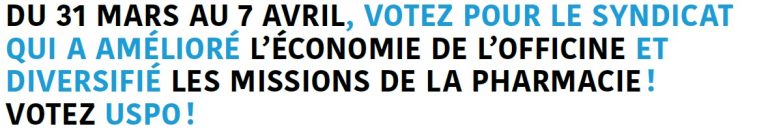 L’Union de syndicats de pharmaciens d’officine – USPO