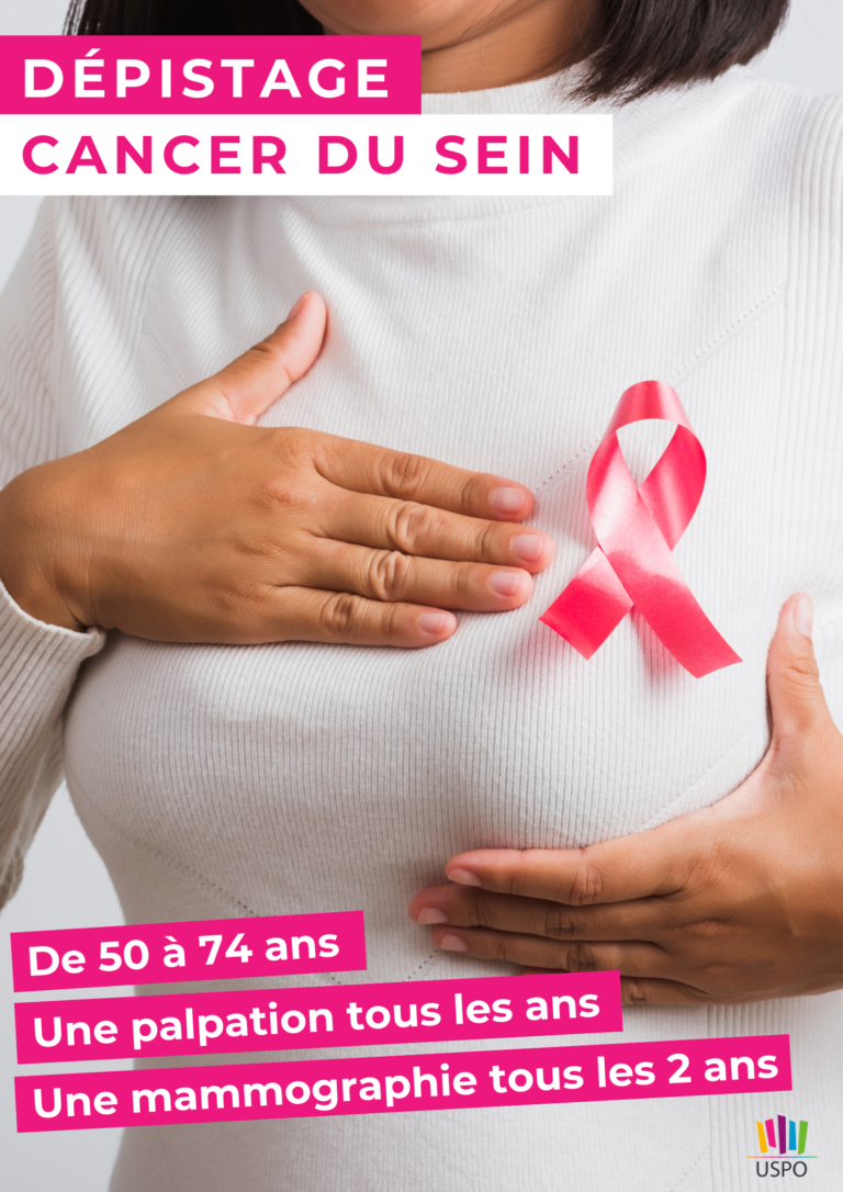 Affiche "Dépistage du cancer du sein" - USPO